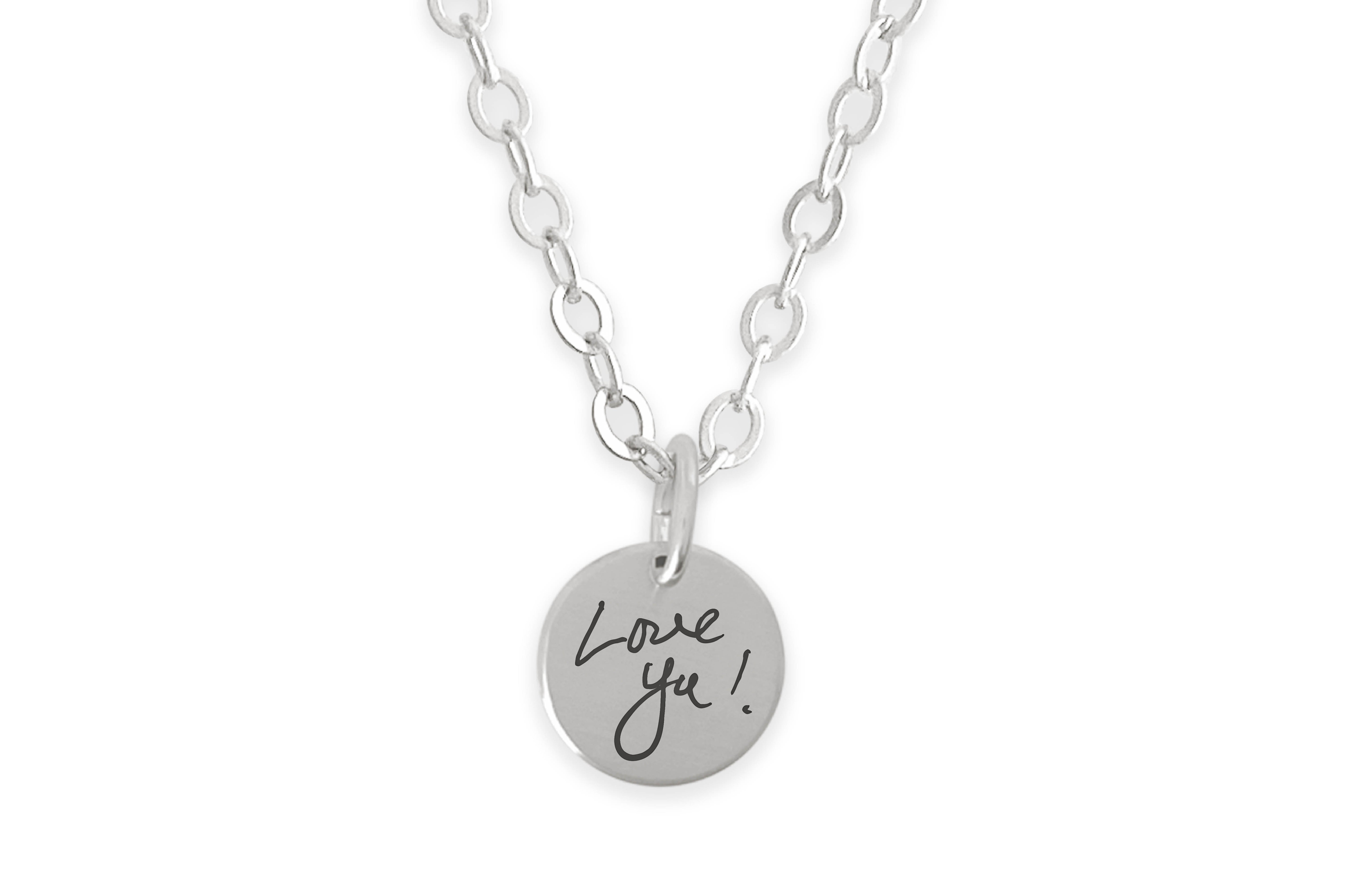 Madison Pendant | Personalized Handwriting Charm Necklace | Scripted ...
